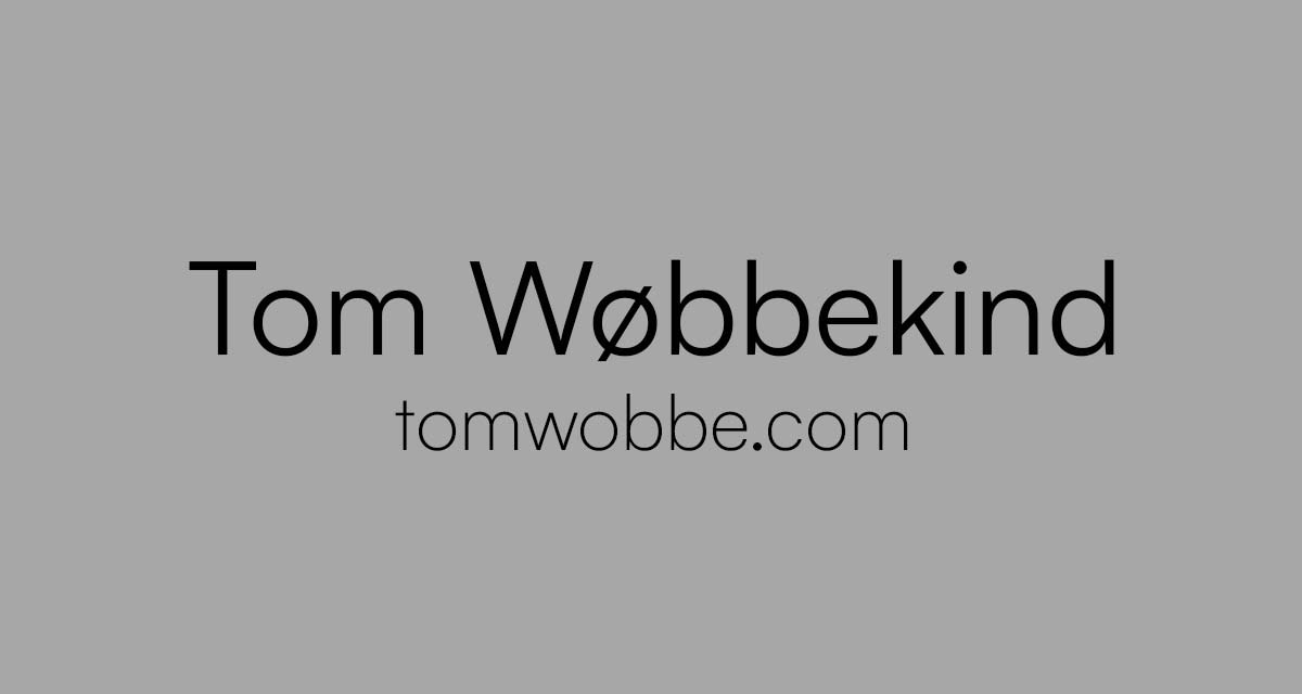 Tom Wøbbekind - Photos